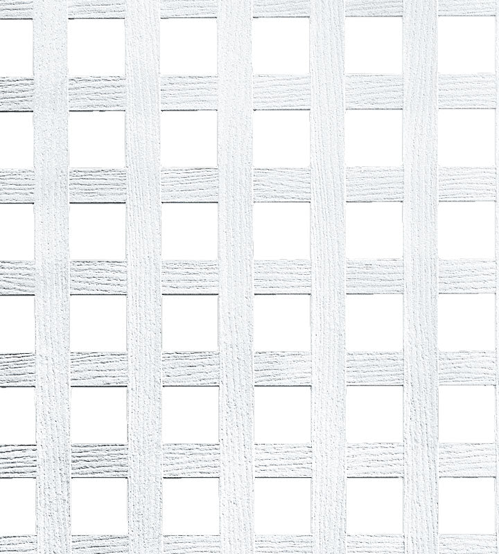 White Plastic Lattice Panels